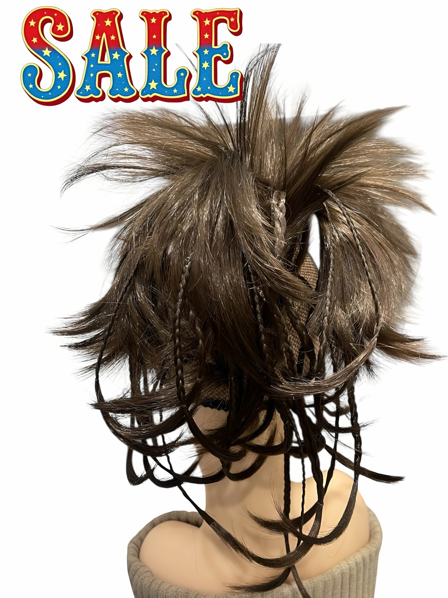Best Wigs Короткий шиньон на крабе моделируемый с косичками