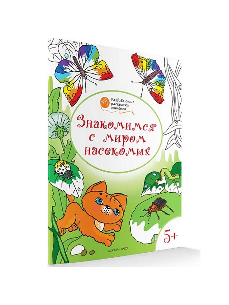 Развивающие раскраски 5+. Знакомимся с миром насекомых