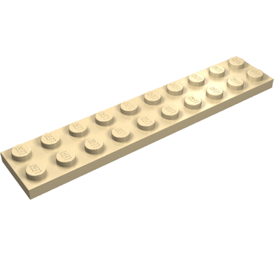 Деталь Lego 3832 Plate 2 x 10