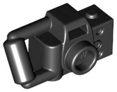 Деталь Lego 30089b Minifigure, Utensil Camera Handheld Style with Extended Bar Handle
