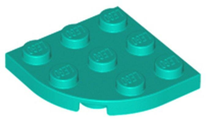 Деталь Lego 30357 Plate, Round Corner 3 x 3
