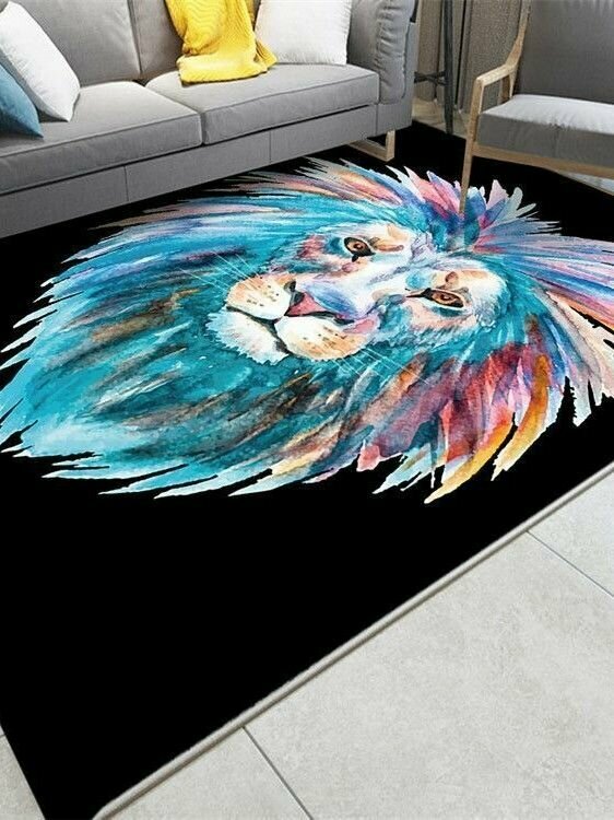 Ковер безворсовый тонкий (не обработанный край) 50x80см.