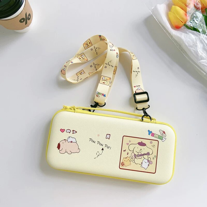 Чехол-Кросбоди Taobao, для Nintendo Switch Lite, ударопрочный, дизайн Пуджи Пига