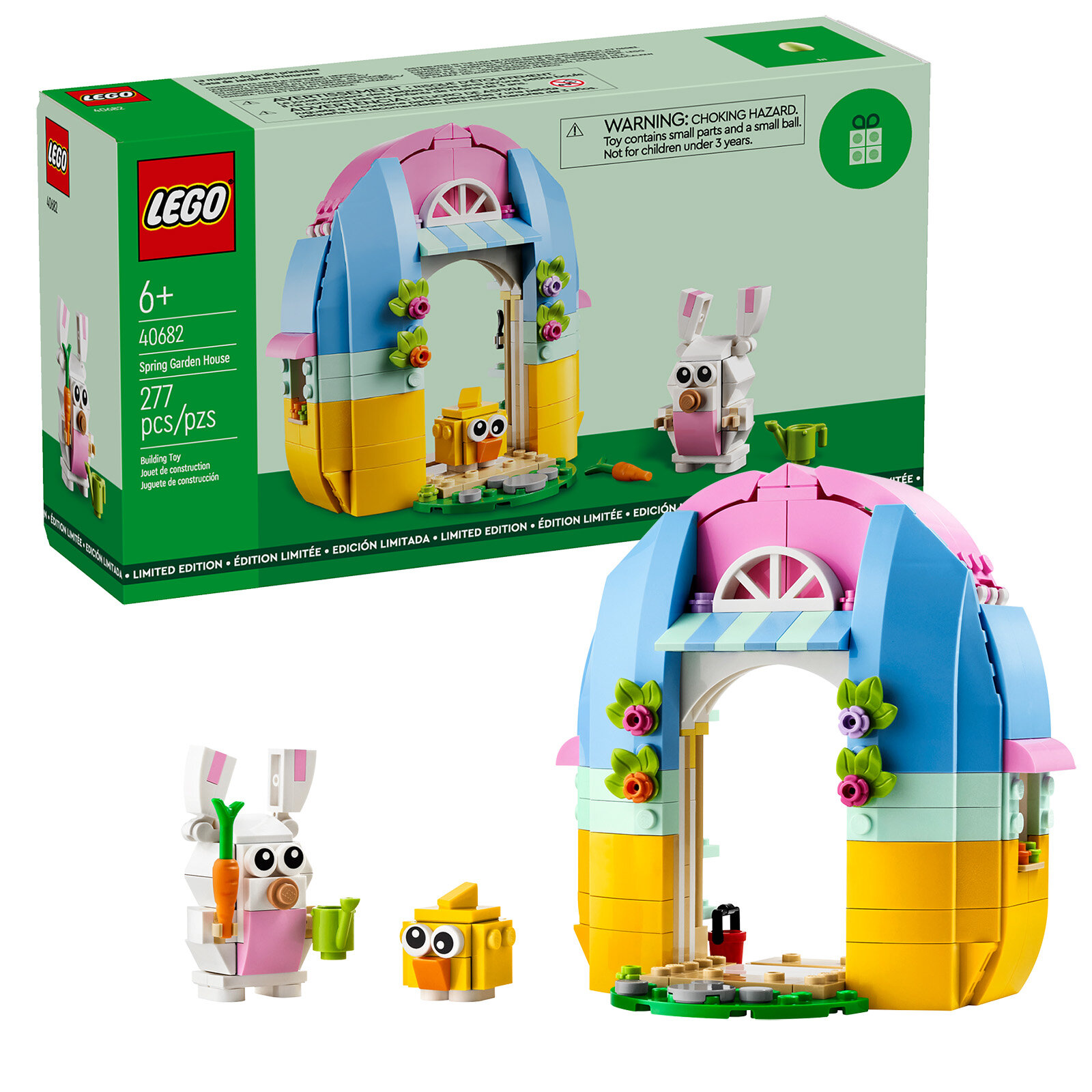 Конструктор LEGO Seasonal 40682 Пасхальный наборчик: Весенний садовый домик (эксклюзив К пасхе!), 277 дет.