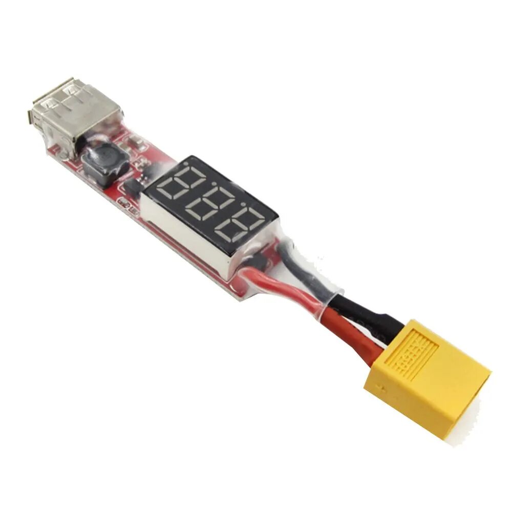 2S-6S Lipo Lithium Battery XT60 to USB Charger Converter с платой адаптера дисплея на