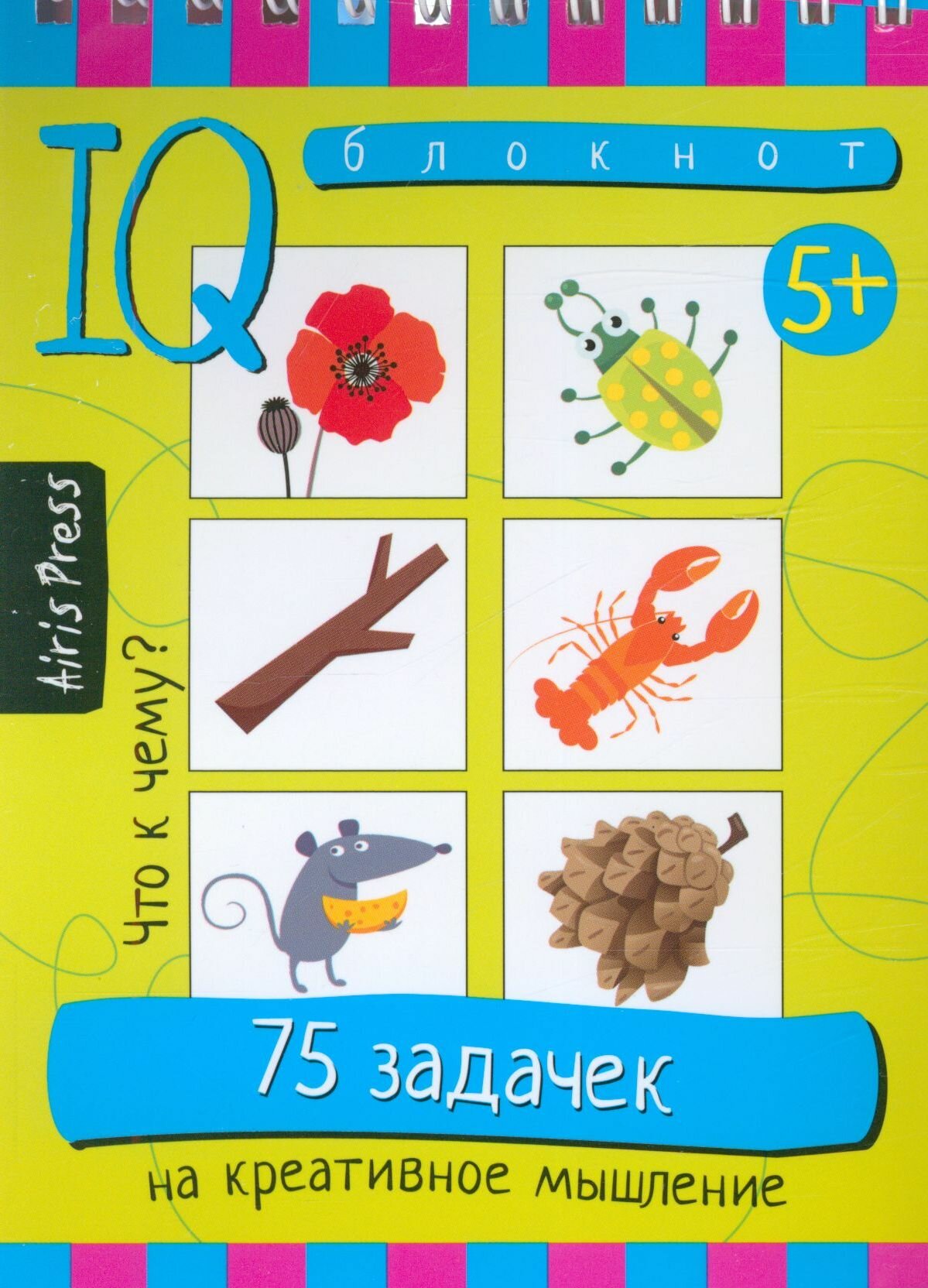 IQ блокнот. 75 задачек на креативное мышление. 5+