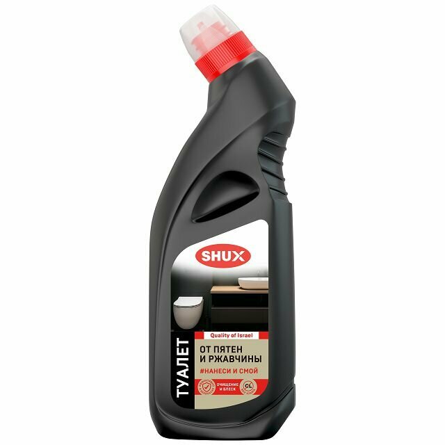 Средство для туалета SHUX гель 700 мл кислотный очищатель от пятен и ржавчины