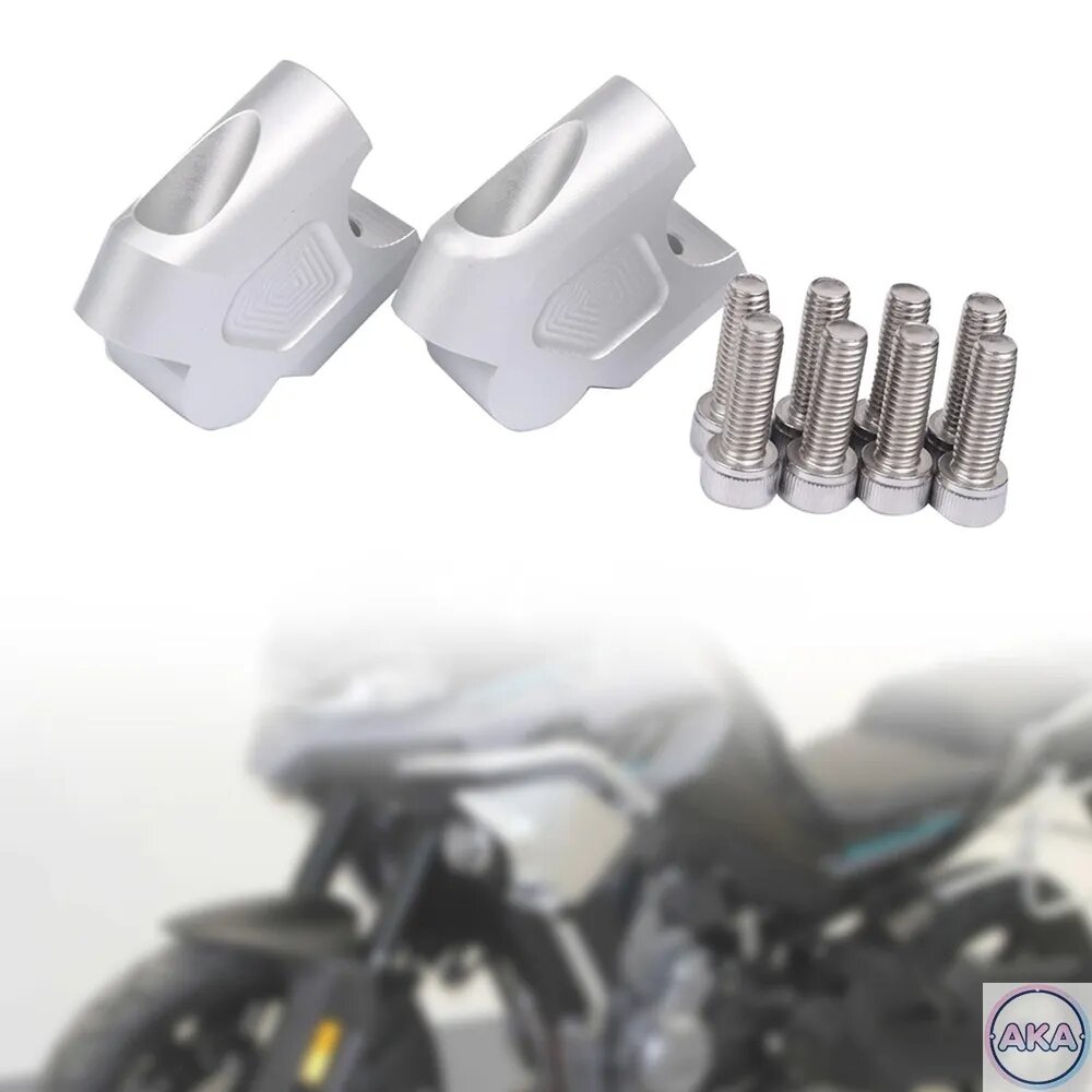 Проставка руля для мотоцикла CFMOTO 450MT, алюминиевый сплав, подъем 3 см, сдвиг назад 2 см — фото 1