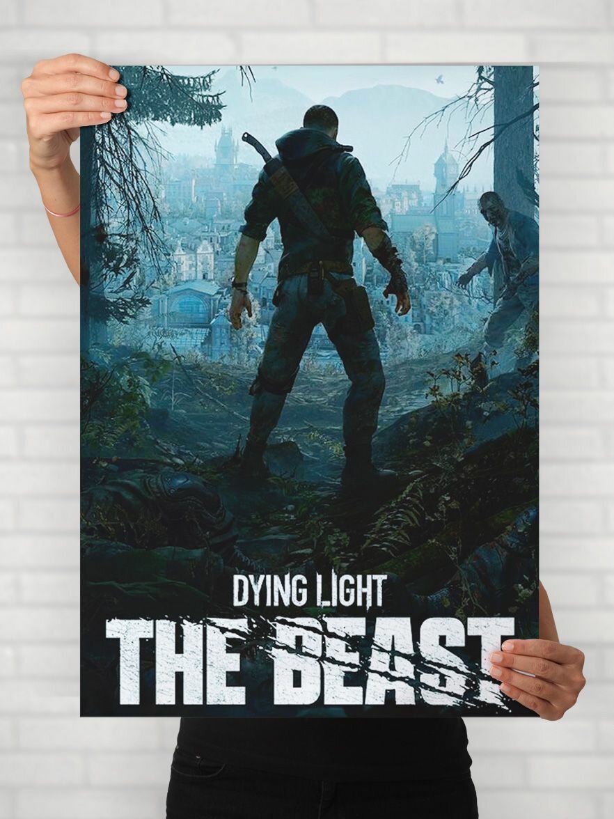 Плакат на стену для интерьера Дайн Лайт (Dying Light 9) - Постер по компьютерной игре формата A1 (61x84 см)