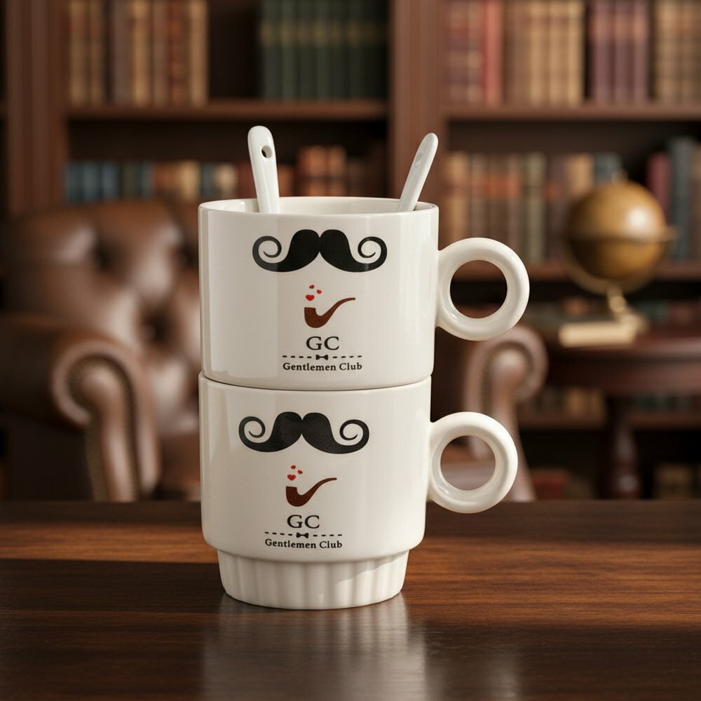 Набор из двух кружек Клуб джентельменов MUG-172/2 Art East Россия Керамика