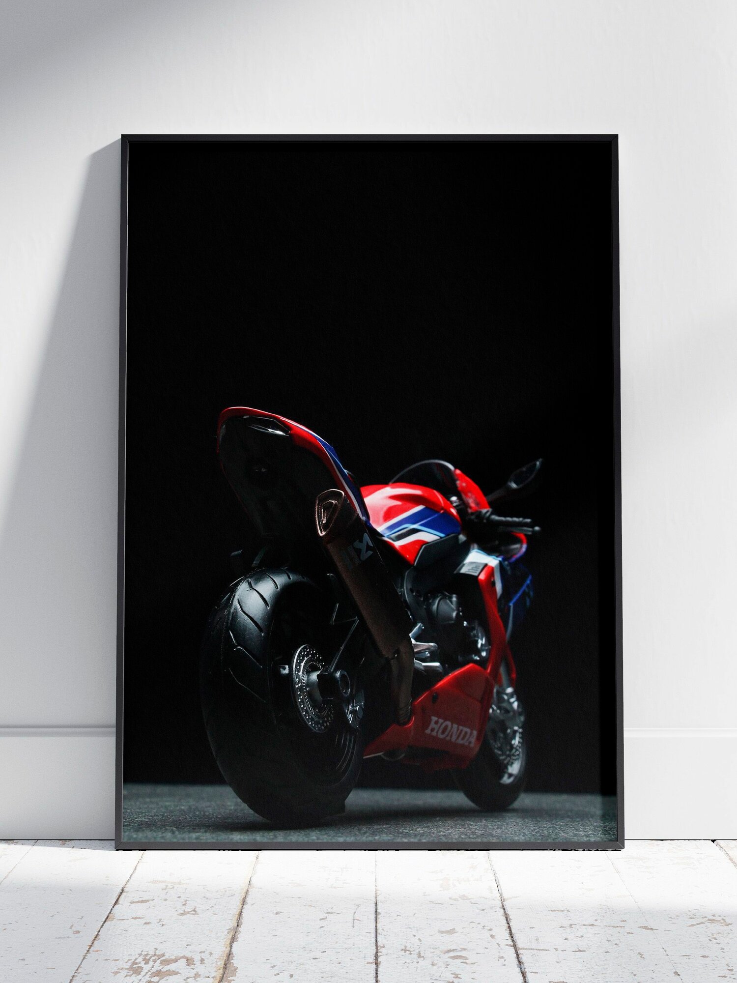 Плакат на стену для интерьера Мотоцикл (Honda CBR1000RR-R Fireblade 2) - Постер по мото и байкам формата A4 (21x30 см)