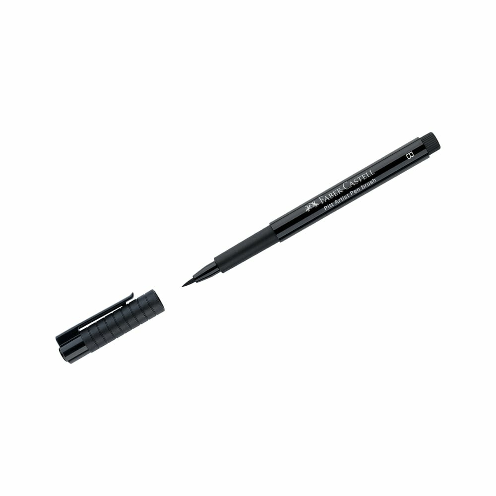 Капиллярная ручка Faber-Castell Pitt Artist Pen Brush цвет 199 черная, кистевая 167499