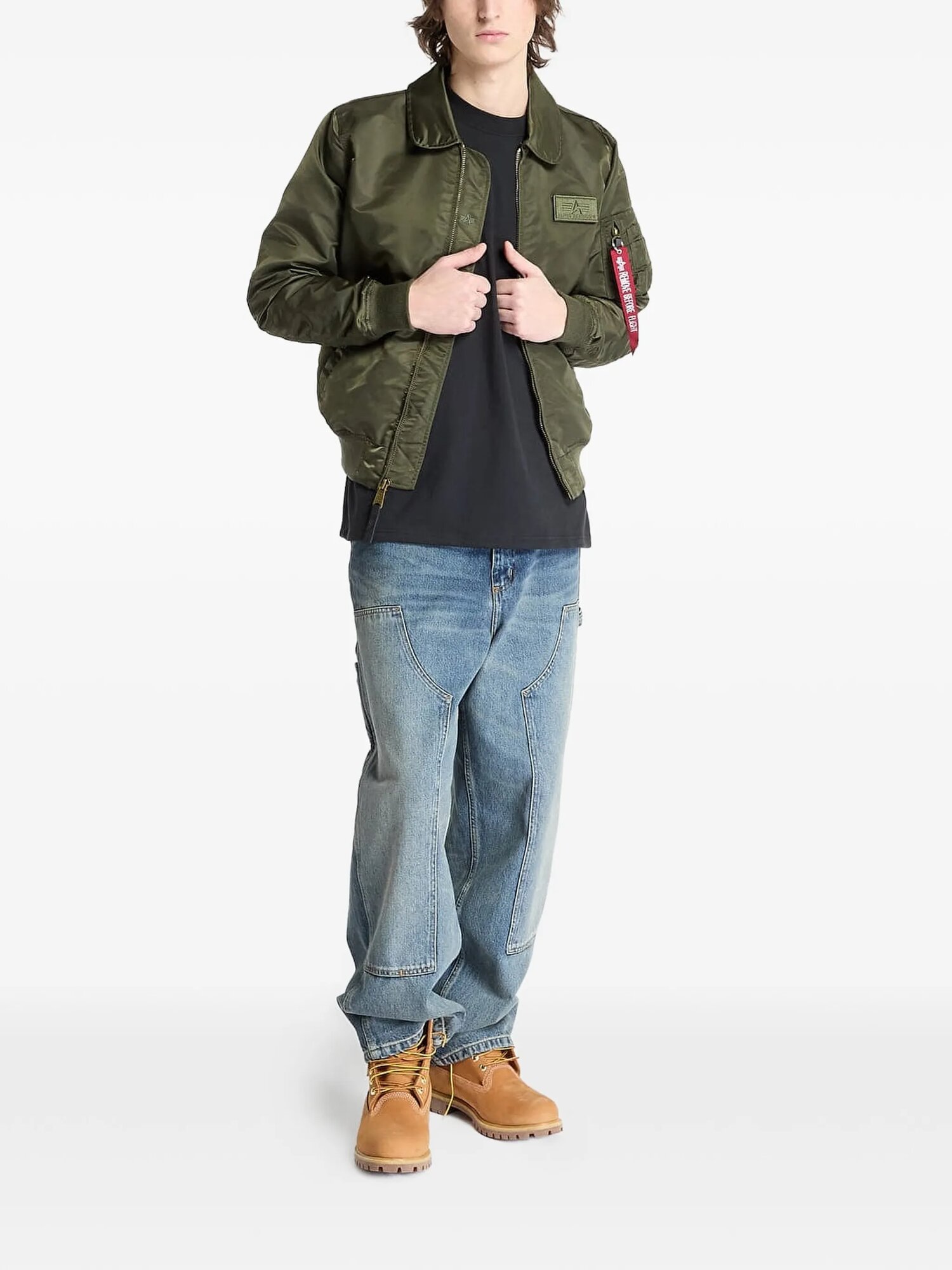 Куртка ALPHA INDUSTRIES Flying Tigers CWU, размер L, green — фото 1