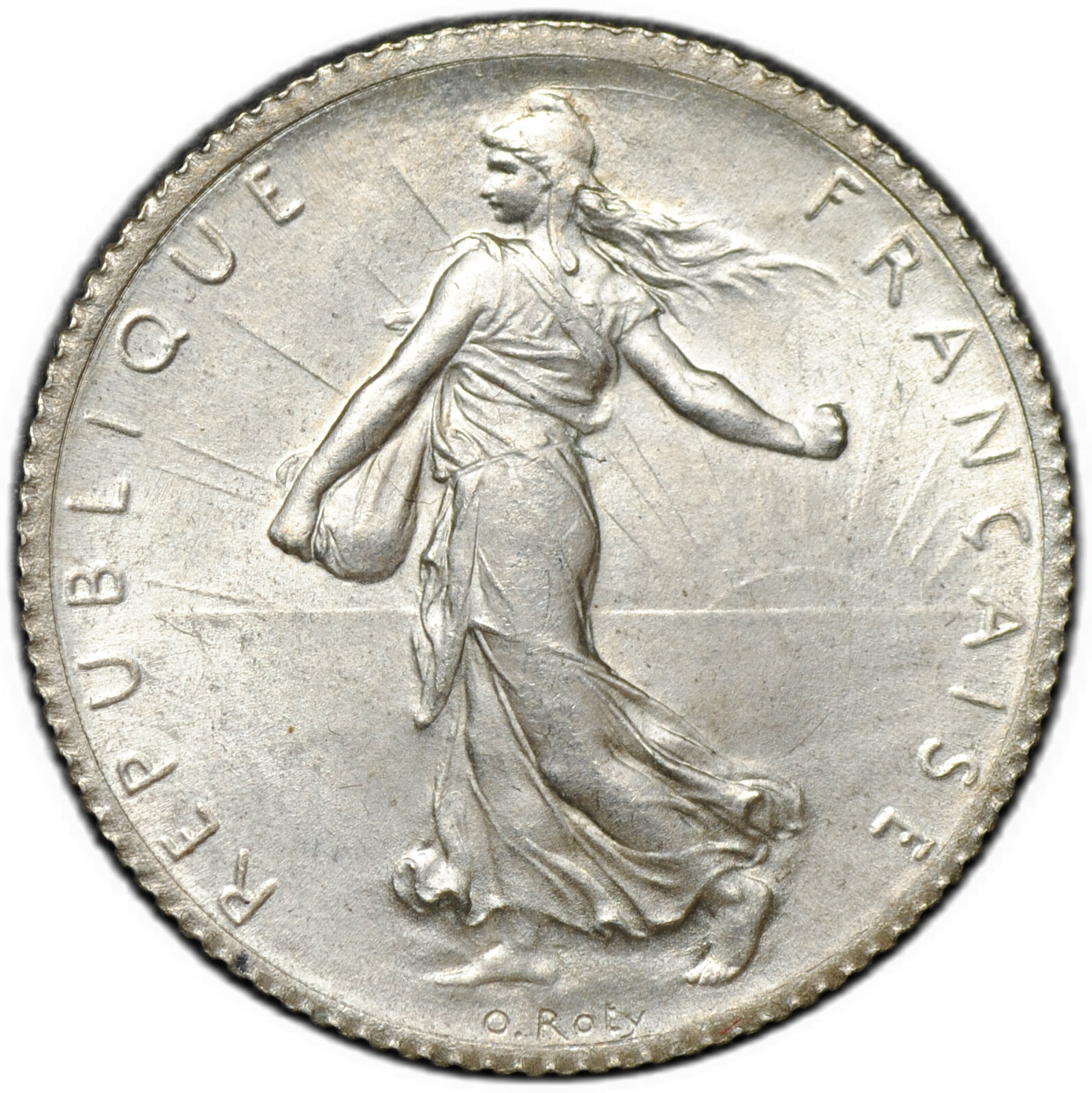 Монета 1 франк 1920 Франция