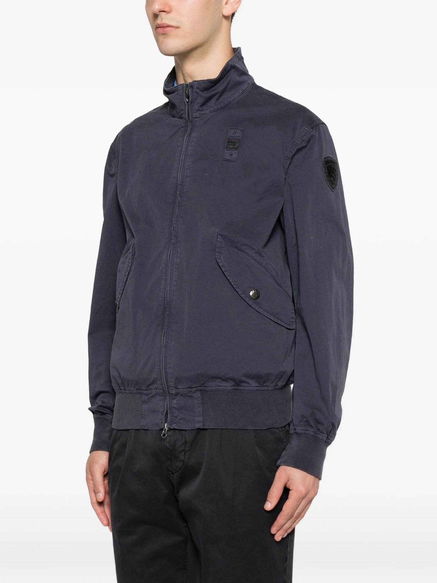 Куртка Blauer Logo-patch zip-up jacket, размер 46 — фото 1