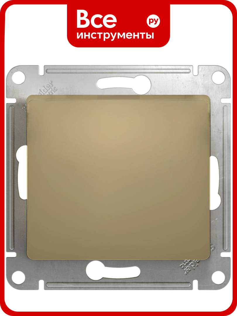 1-клавишный, Systeme, вылючатель Systeme Electric (Schneider Electric) GLOSSA сх.1, 10АХ, титан GSL000411, Механизм