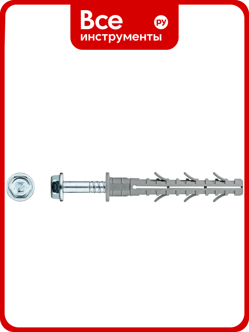 Фасадный дюбель Tech-Krep TSX-500 10x80 50 шт. 155799