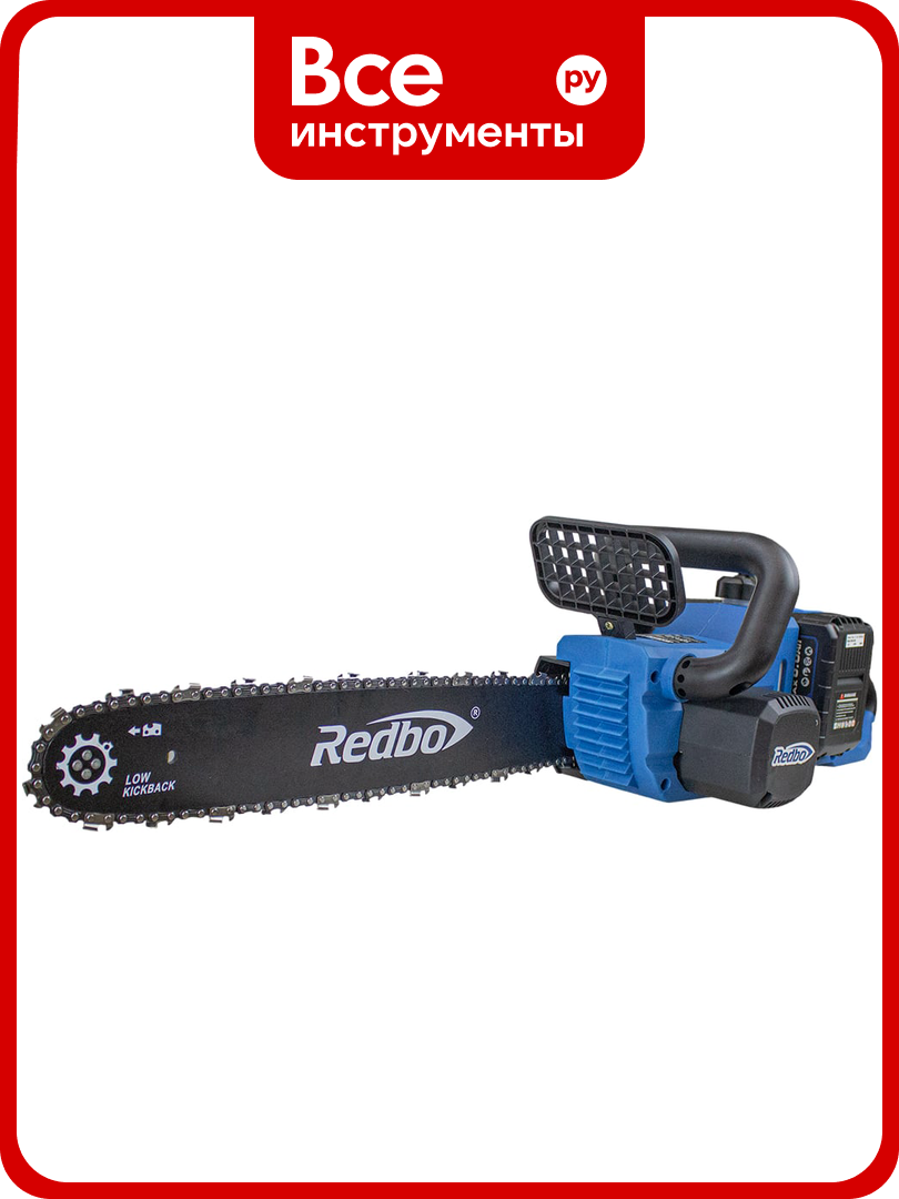 Цепная пила Redbo LNS-21A аккумуляторная бесщеточная (21В; Li-Ion; 6.0Ач; 3000об/мин;16) 40622