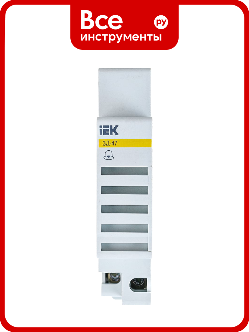 Звонок, DIN-рейку, на DIN-рейку IEK ЗД-47 MZD10-230, Дополнительные, технические