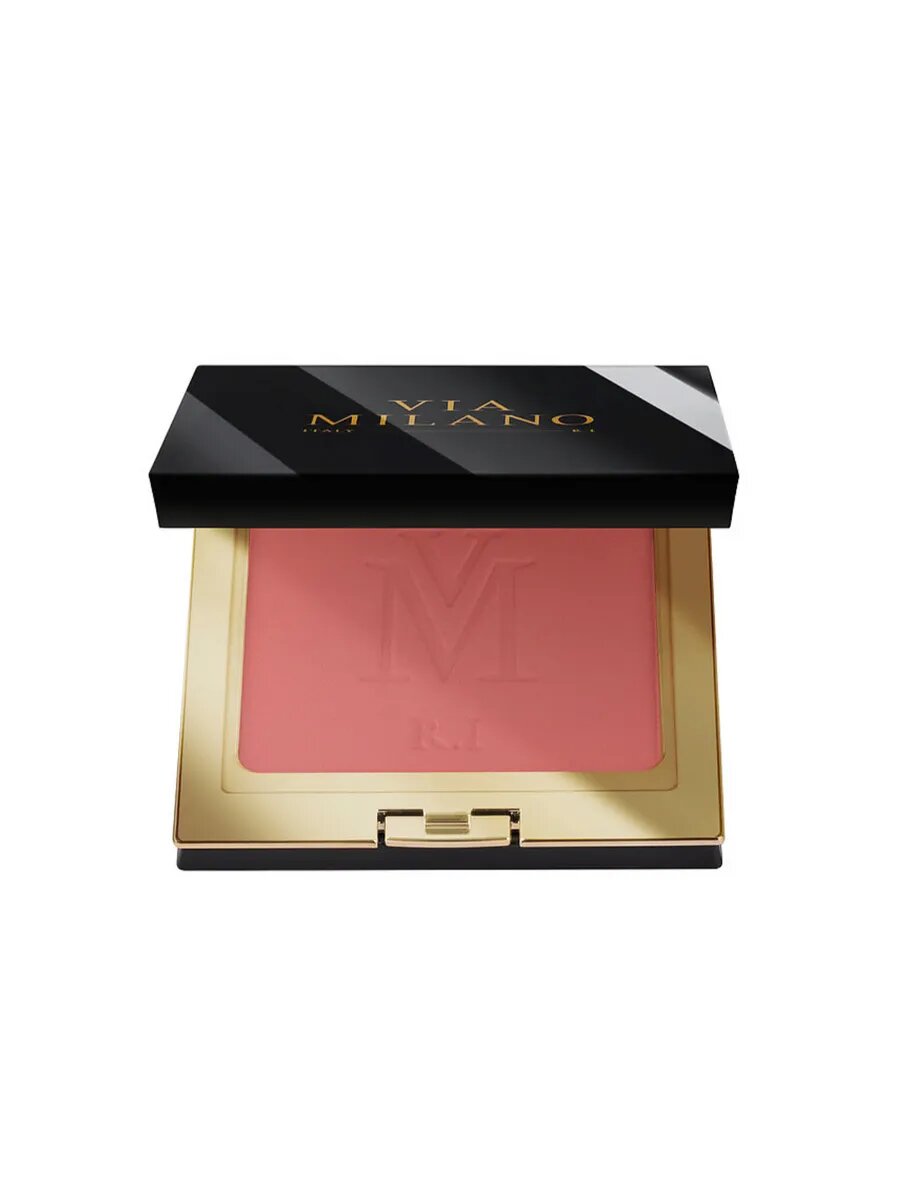 VIA MILANO Румяна для лица сияющие с витамином Е Blush Cheek Illuminating, F25 Blaze