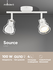 Спот Moderli V2701-2C Source, GU10, 100Вт, поворотные плафоны 2 шт, белый