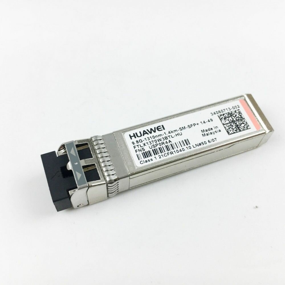 Трансивер Huawe* SFP+ 1310nm 9.8G 8.2dBm +0.5dBm 10.3dBm LC SM 1.4km (34060713)