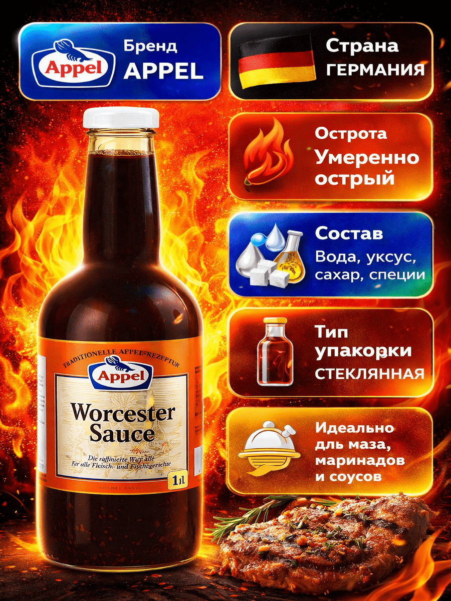 Соус Appel Ворчестер, 1л
