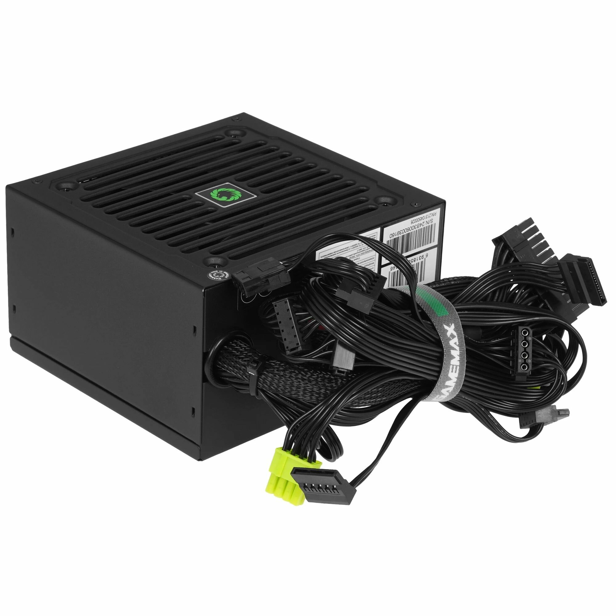 Блок питания GameMax ECO Gamer 600W 80 Plus Standart (GE-600) черный - ATX 20+4 пин, 4 pin + 4 pin CPU, 5 SATA, 2 x 6+2 pin PCI-E