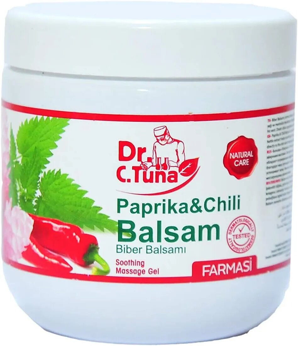FARMASI / DR.C.TUNA / Бальзам-гель массажный с экстрактом красного перца чили / Согревающий / Для спины, мышц и суставов
