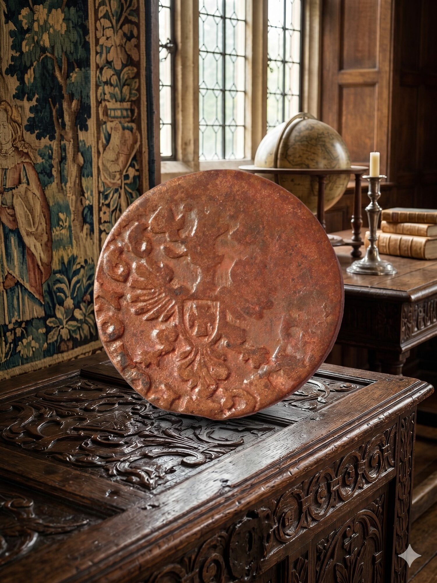 Подлинная монета 1 Солид (боратинка) 1664 г Речь Посполитая, Ян II Казимир