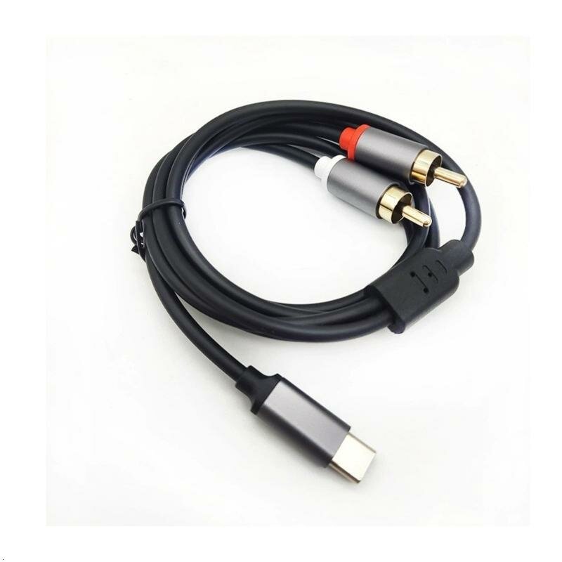 Аудиокабель USB-C — 2 RCA, 3m