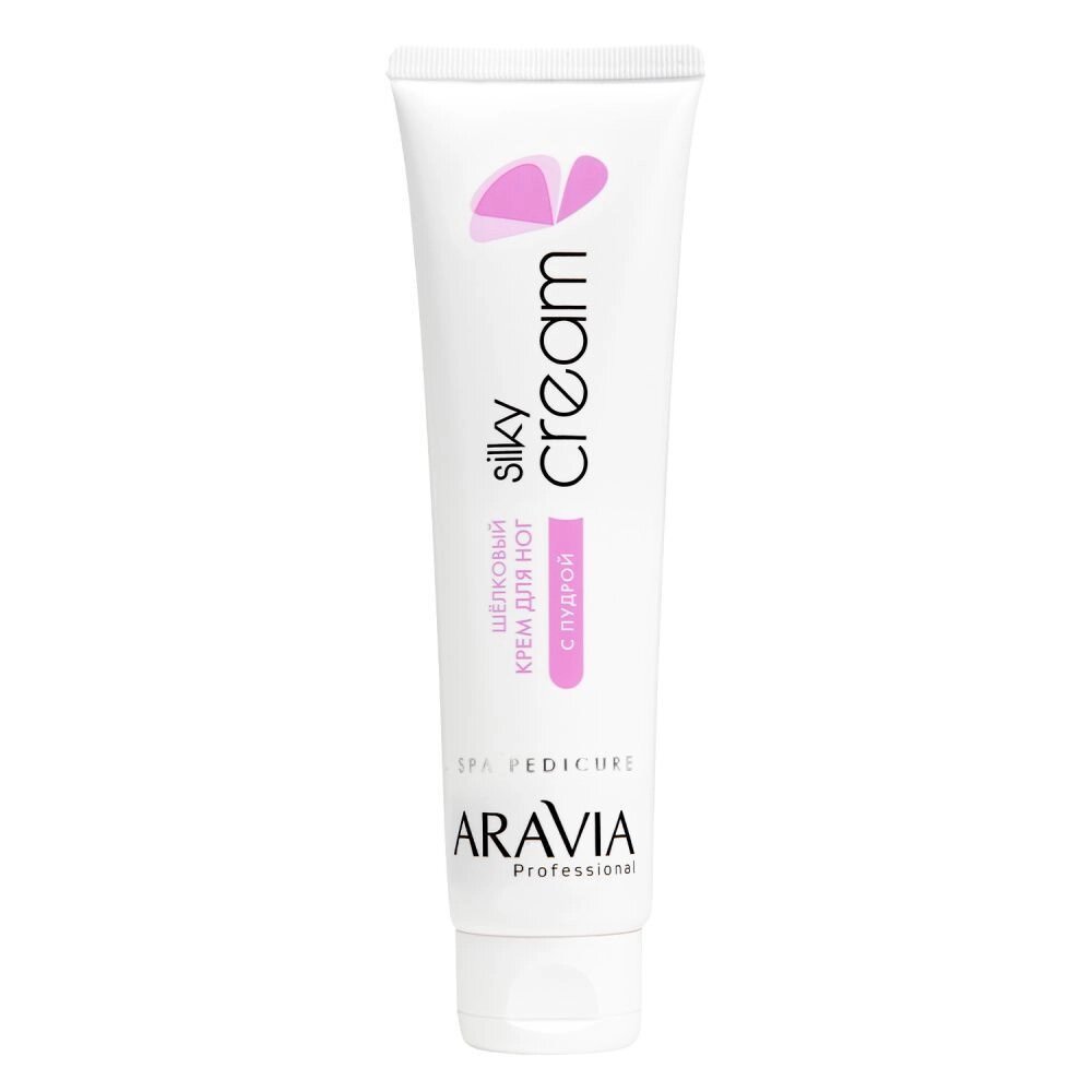 Aravia Крем для ног шелковый с пудрой Professional Silky Cream 100мл