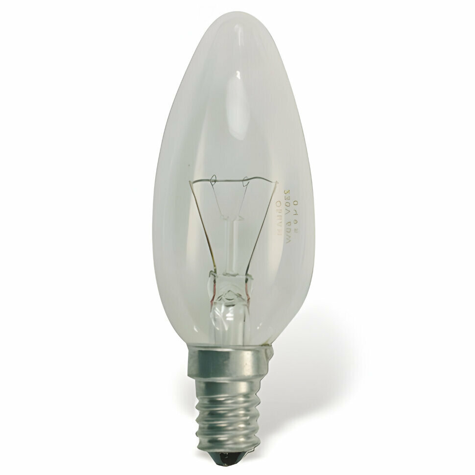Лампа накаливания OSRAM Classic B CL E14, 60 Вт, свечеобр, прозрачн, колба d=35 мм, цоколь d=14 мм ОЗ, 450323S