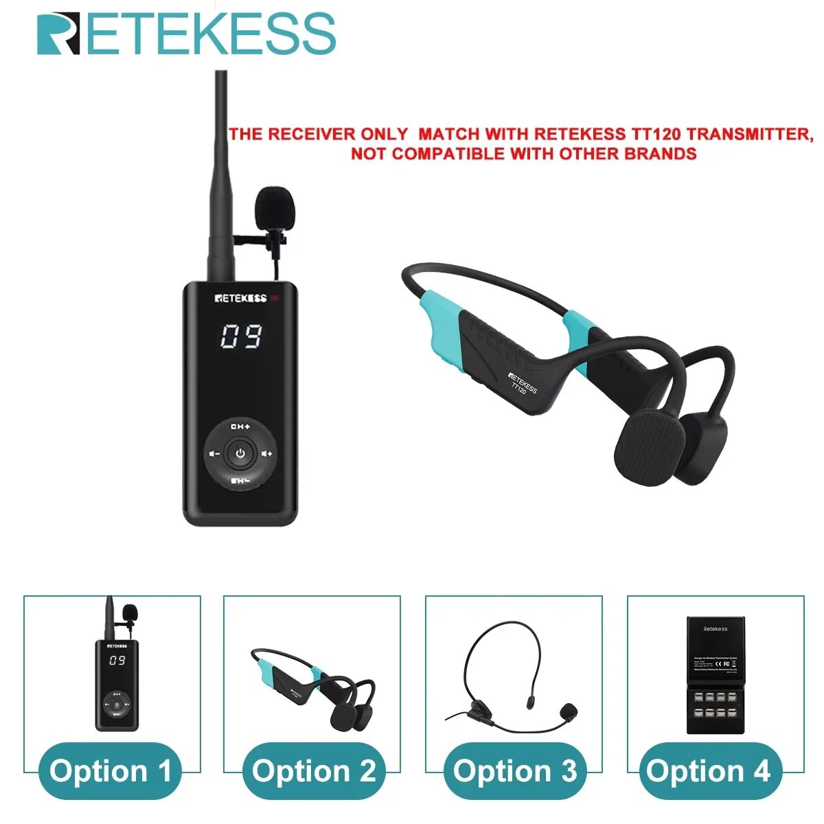 Микрофон Retekess TT120, Цвет: 1microphone