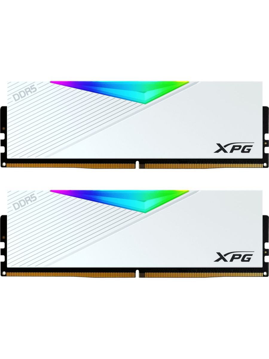 Память DDR5 2x32GB 6000MHz A-Data AX5U6000C3032G-DCLARWH XPG Lancer RGB RTL Gaming PC5-48000 CL30 DIMM 288-pin 1.35В kit dual rank с радиатором RTL