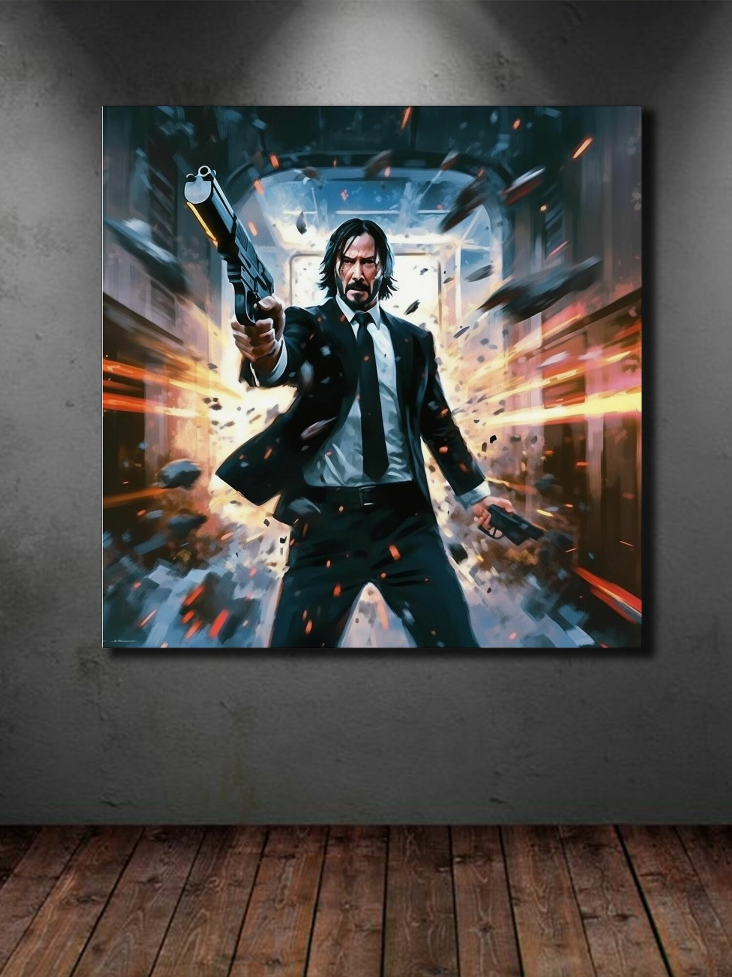 Картина интерьерная "Джон Уик" размер 40х40