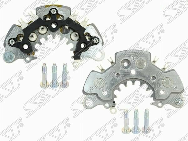 Диодный мост генератора SAT ST-133-0014 Nissan MAXIMA 94-00 VQ20DE/VQ30DE/MURANO 05- VQ35DE D=119mm диоды 6х40amp