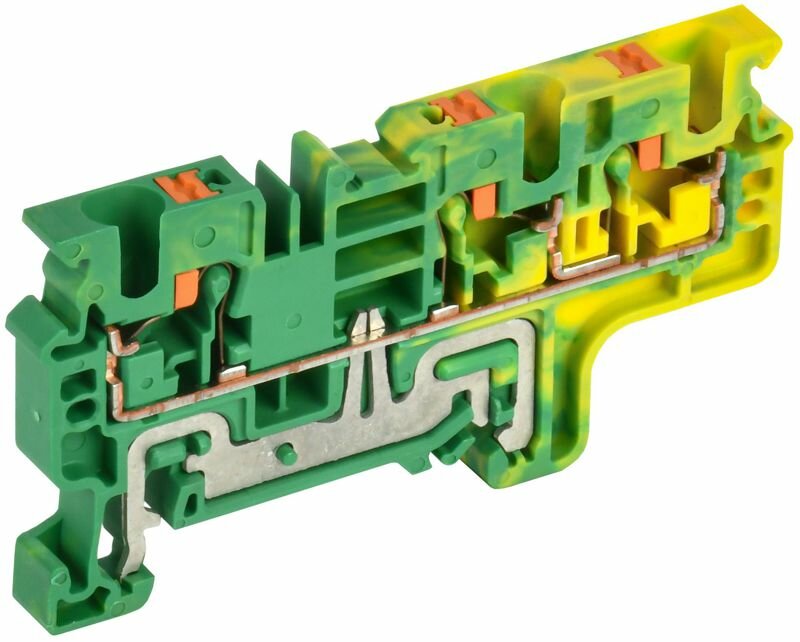 Колодка клеммная CP-MC-PEN земля 3 вывода 4кв. мм IEK YCT22-03-3-K52-004