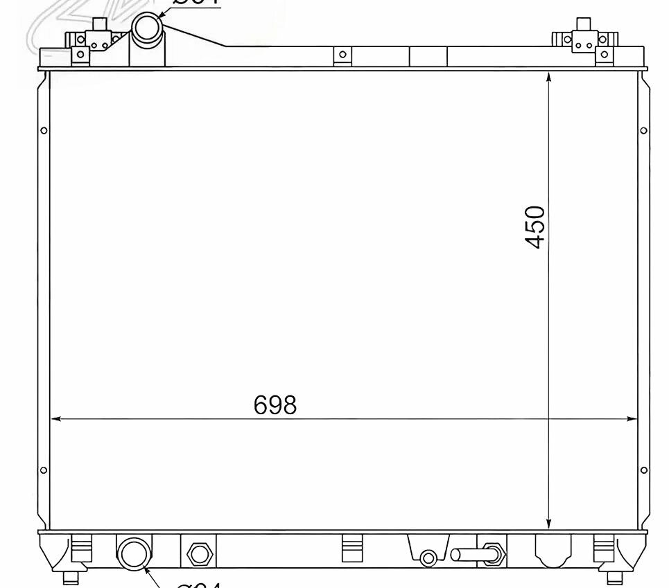 Радиатор SAT SK0006-J20A-2R Suzuki Grand Vitara 05-16