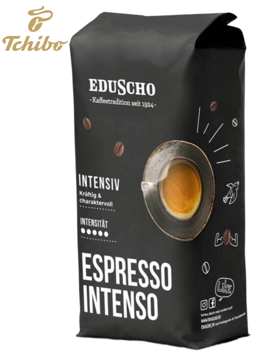 "Eduscho" Espresso Intenso кофе в зернах, 1кг пакет с клапаном