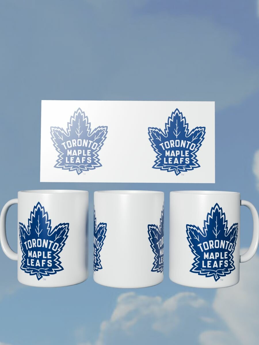 Кружка Торонто Мейпл Лифс Toronto Maple Leafs хоккейный клуб NHL
