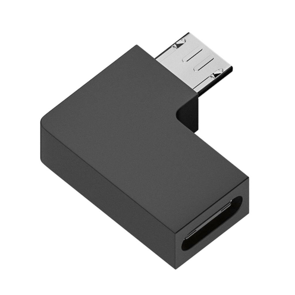 Адаптер Micro-USB — USB-C под углом 90°, Согните влево