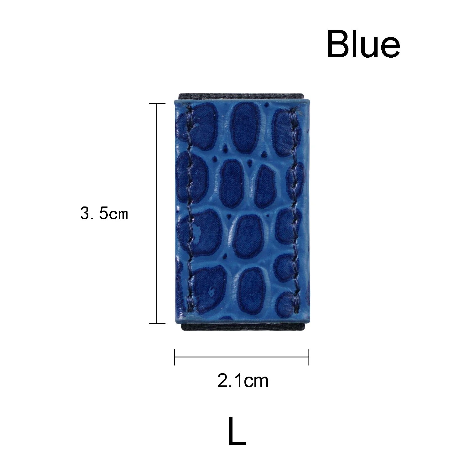 Эластичная кожаная петля Moterm, Синий, L Blue Croc