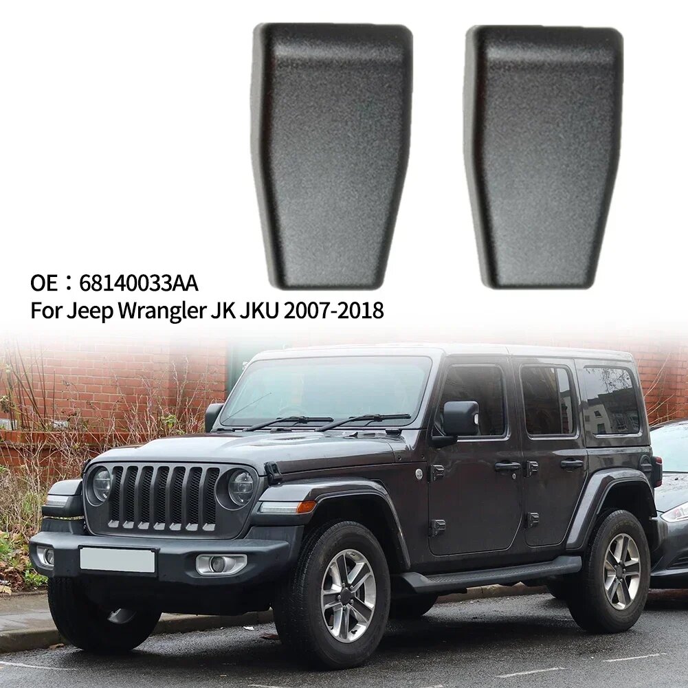 2 шт. чехлы на петли задней двери для Jeep Wrangler JK JKU 2007-2018 68140033 Шарнирная крышка задней двери AA, простая в установке