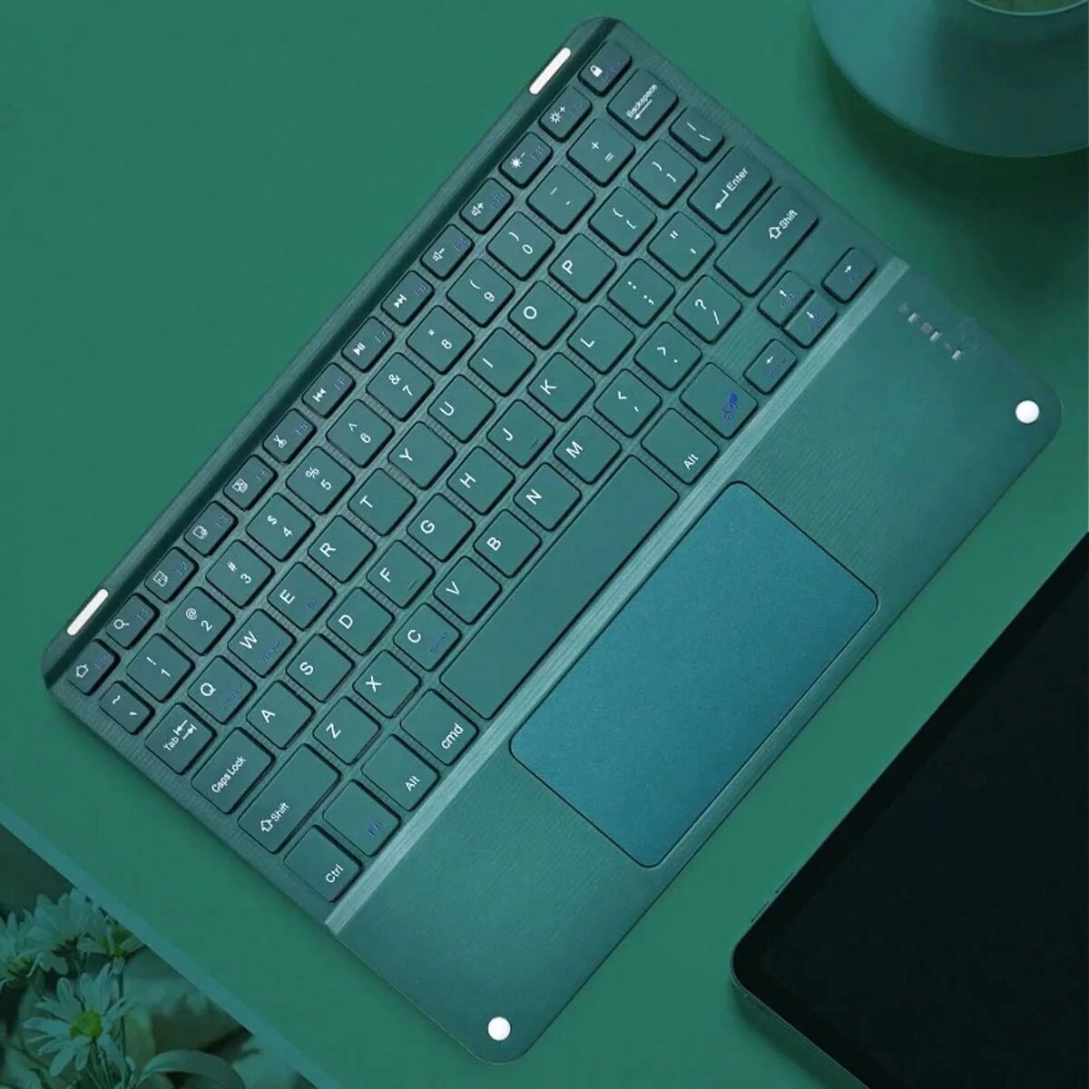 Беспроводная клавиатура с тачпадом green для iPad