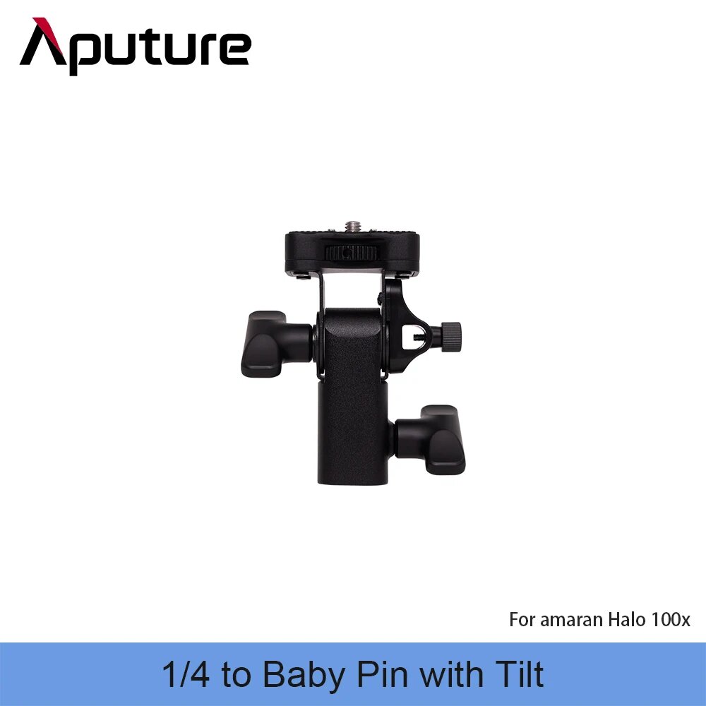 Адаптер Aputure 1/4 на Baby Pin с регулировкой наклона для Halo 100x