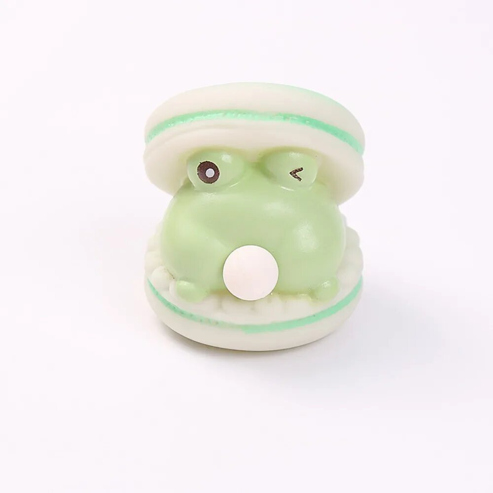 Сжимаемая игрушка-антистресс Frog Macaron, Зеленый