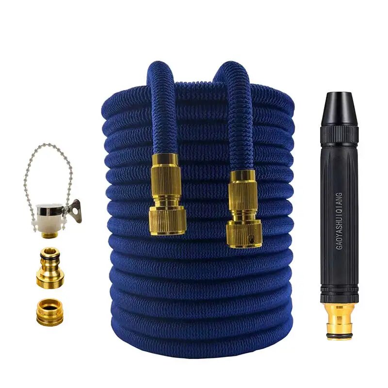 Удлиняемый садовый шланг из ТПЭ 25-100 футов 25ft, Blue hose or