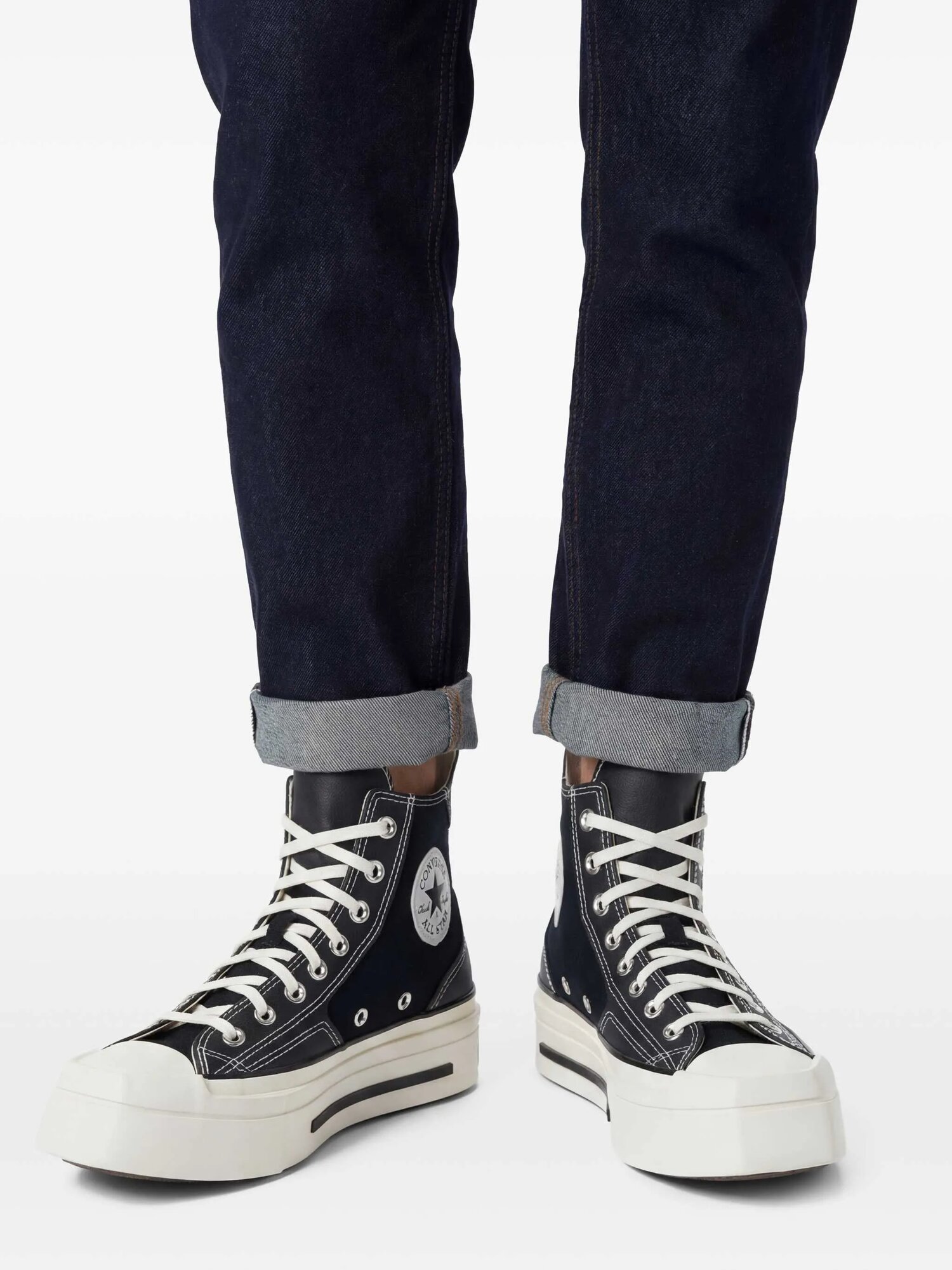 Кроссовки Converse Chuck 70 De Luxe Squared, размер 9.5 US, черный — фото 1