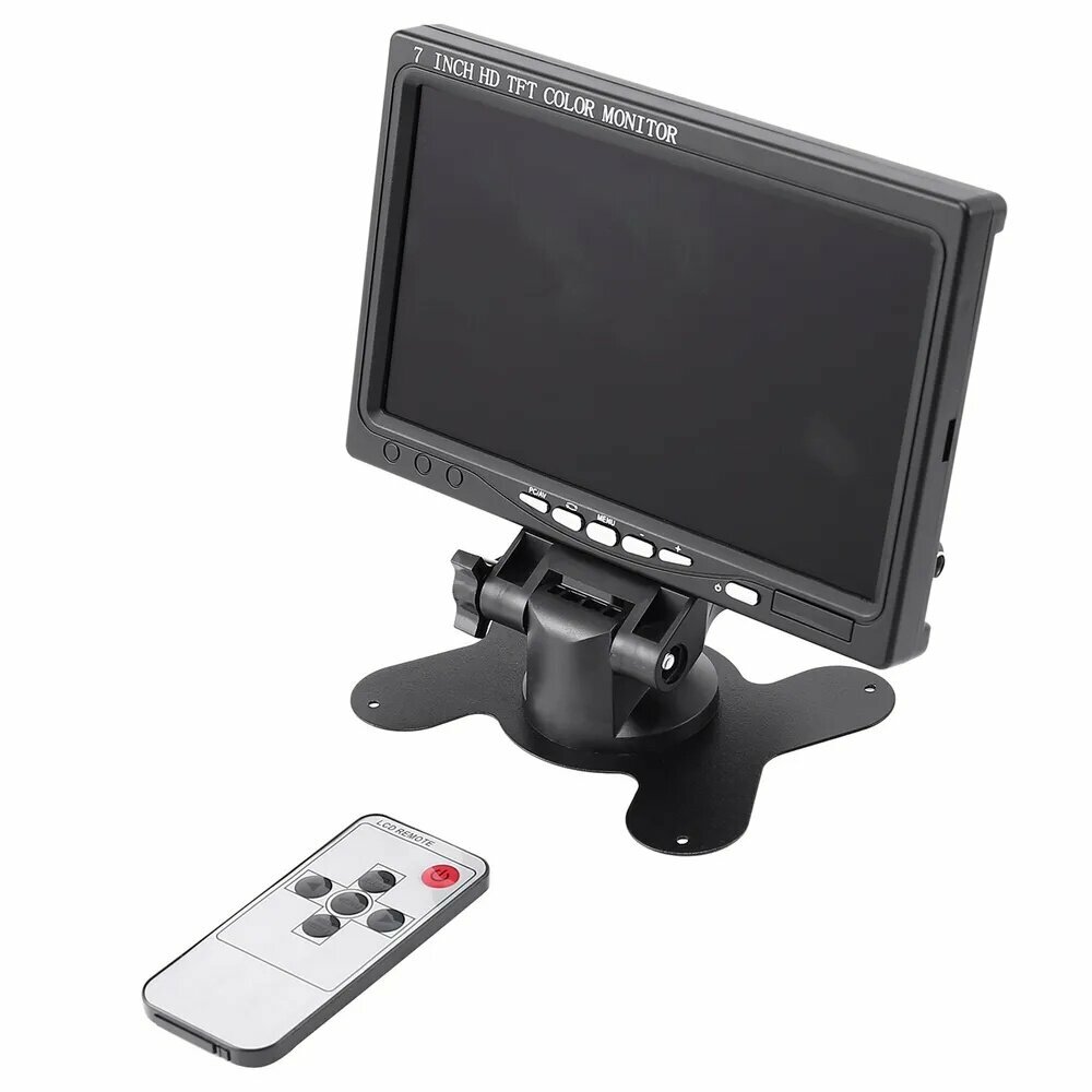 OZ21M 7-дюймовый портативный монитор 1024X600 Дисплей, совместимый с HDMI/VGA/AV, монитор для фотосъемки, вилка европейского стандарта
